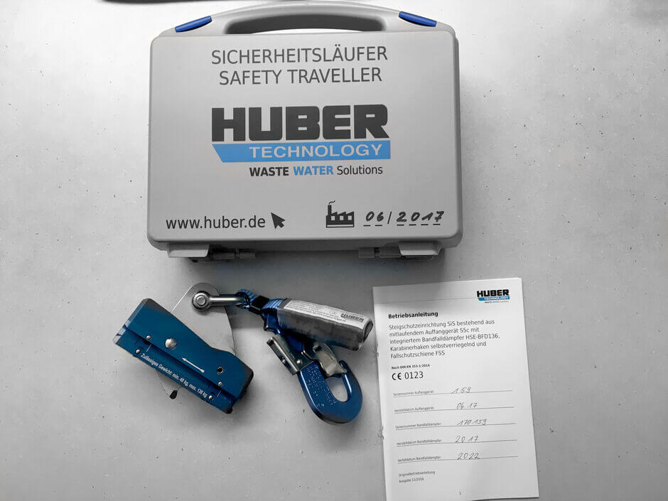 Fall arrestor S5c in accordance with DIN EN 353-1 | HUBER Technology