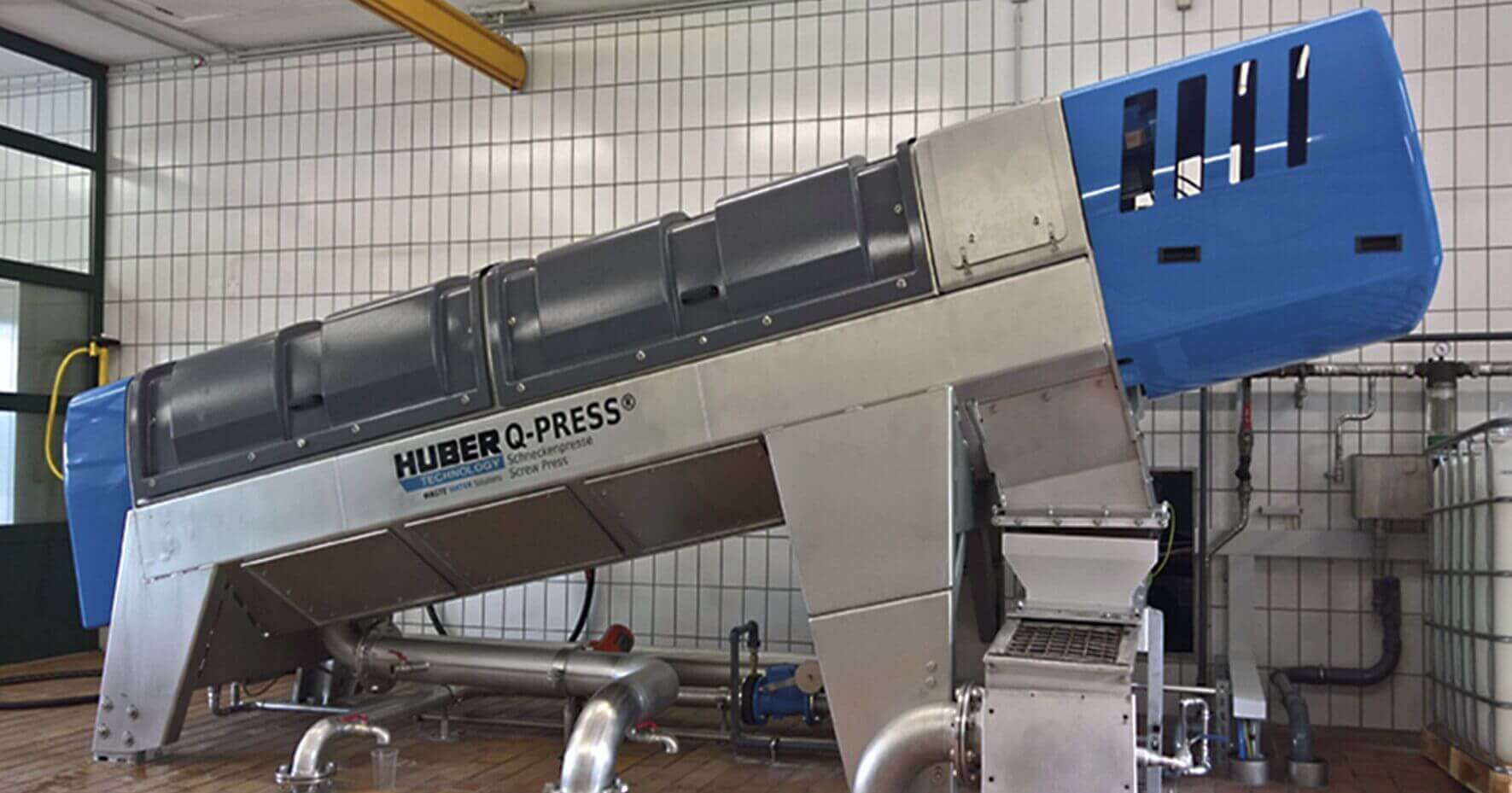 Machines for sludge dewatering: screw presses and belt filter presses ...