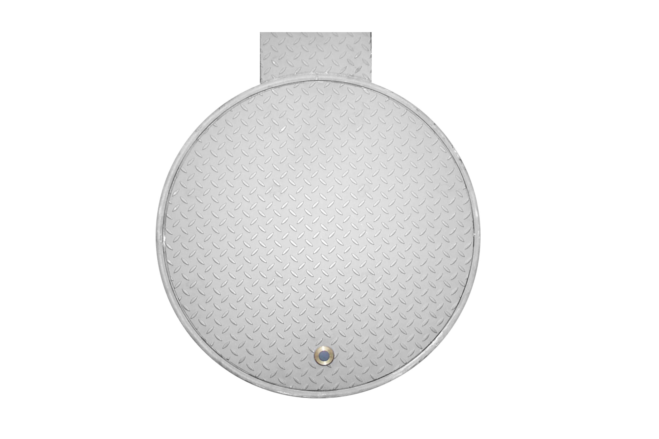 Attack-proof and weatherproof manhole cover SD7.R, for flush fitting ...