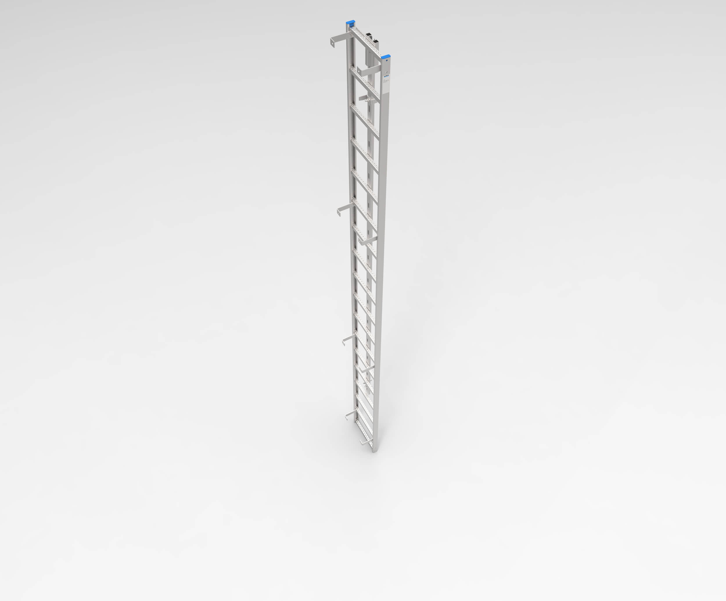 Safety access ladder with safety guard rail SiS2 | HUBER Technology
